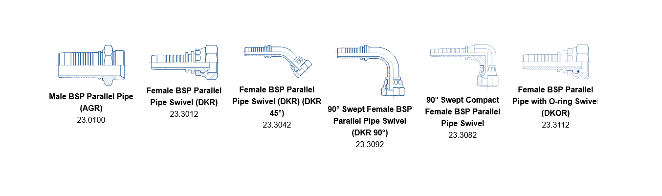 Balflex BSP Hose Inserts – USC Hydraulics
