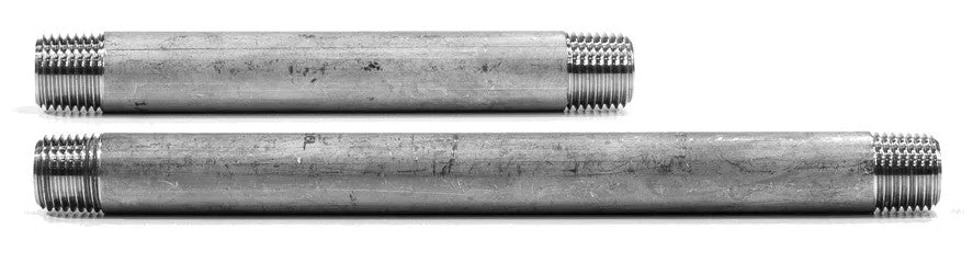 BSPT Male Barrel Nipple Extended Lengths 150lb 316 Stainless Steel Pip ...