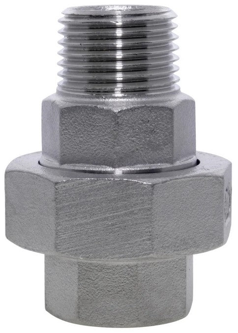 BSPT Male x BSP Female Cone Seat Union 150lb 316 Stainless Steel Pipe ...