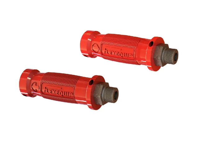 Flexequip Red Hydraulic Hose Grip Handles (Pair) Couplings 1/2" BSP Ad ...