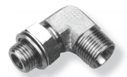 Metric Male x Metric Adjustable Male 90 Degree Compact Elbow Forged ...