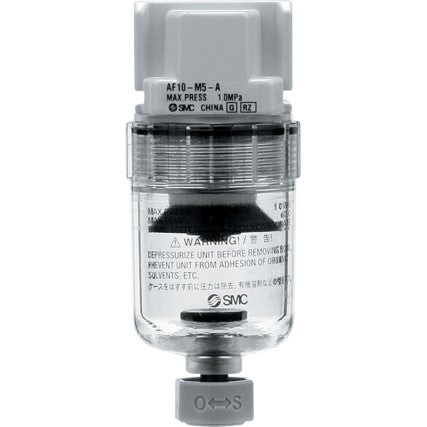 SMC AF10-M5-A Pneumatic Manual Modular Air Filter 5μm M5 Automatic ...