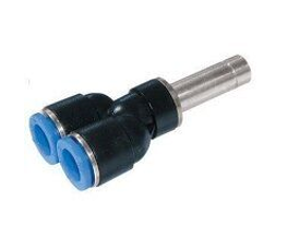 Y Piece Stem x Tube Connector Metal Pneumatic Push-In Fitting – USC ...