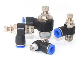 Metric Male Speed Control Valve Metal Pneumatic Push-In Fitting – USC ...
