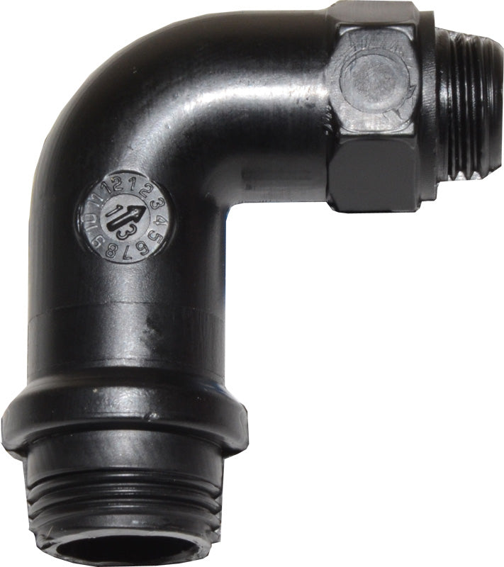 Hydronit PP02E77 3/8" BSPT Male 90 Elbow For Suction Pipe 77mm Long ...